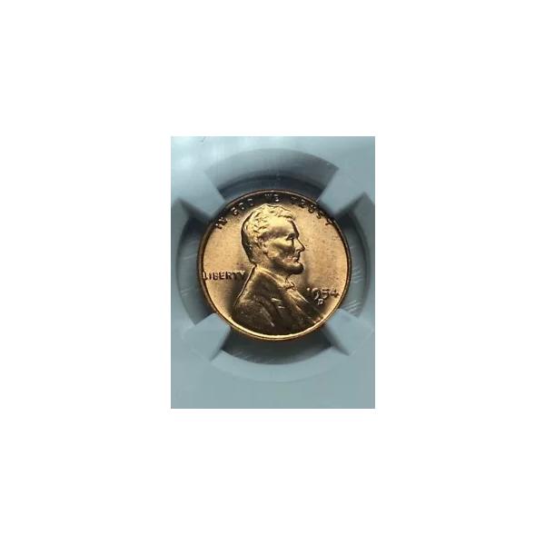 1954-D リンカーン セント、NGC MS66RD、ナイス コイン、送料無料