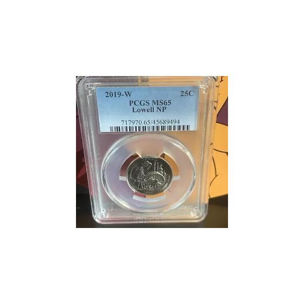 2019 W ローウェル NP クォーター 25c PCGS MS65 ウエスト ポイント