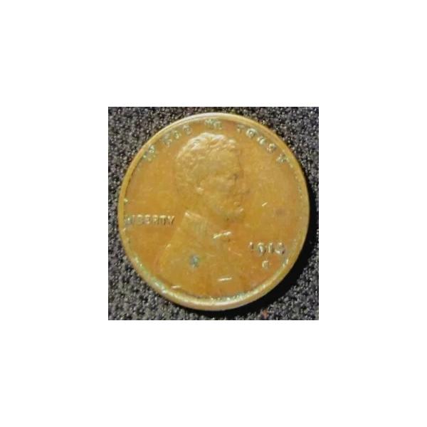 1914 S リンカーン セント VF/XF セミキー デート (コイン 326f)