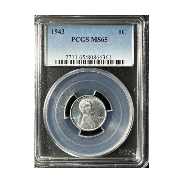 1943 1C リンカーン小麦 1 セント PCGS MS65 80866361