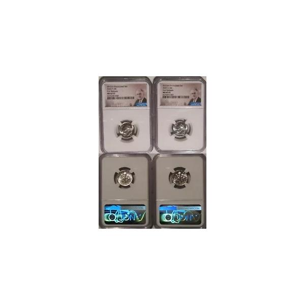 2022 P &amp; D ルーズベルト ダイム 10c NGC MS 67 フィート フルトーチ 2 コイン セット 初回リリース