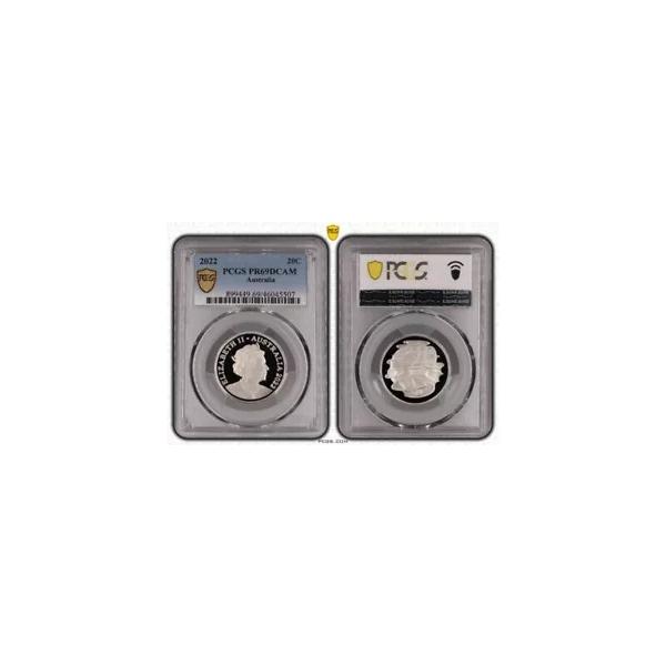 オーストラリア 2022 20c コイン PCGS PR69DCAM #5507