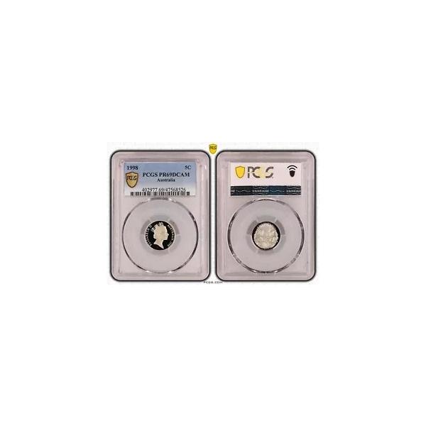 オーストラリア 1998 ファイブ セント 5C プルーフ コイン PCGS PR69DCAM #8526