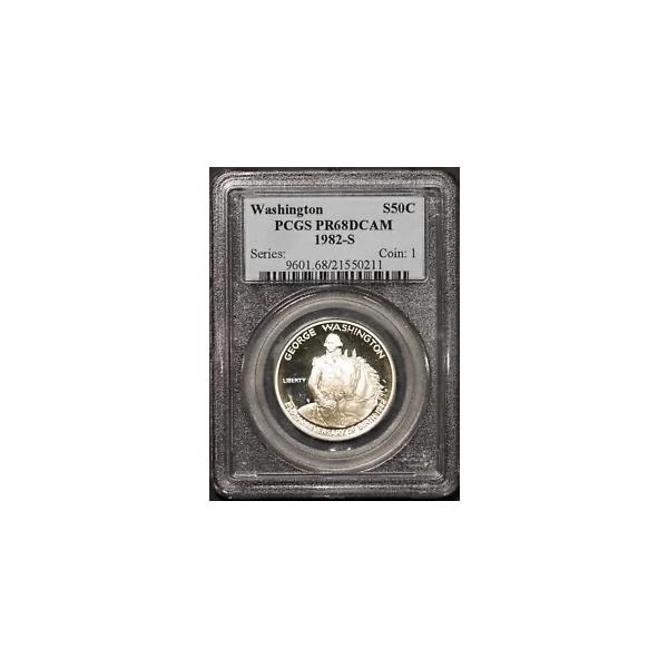 1982-S 50c シルバー ワシントン ハーフダラー PR68DCAM PCGS # 21550211 + ボーナス