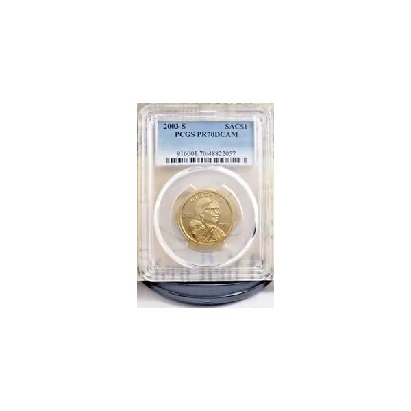 2003-S サカガウィア ドル PCGS PR70DCAM - トップグレード - 素敵です! 2057年