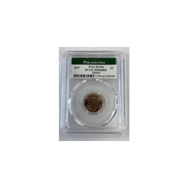 2019 シールド セント PCGS MS66RD スペシャル フィラデルフィア レーベル ファースト ストライク