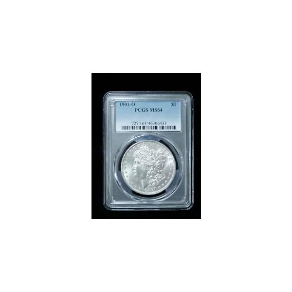 1901-O $1 モルガン銀貨 - PCGS MS64