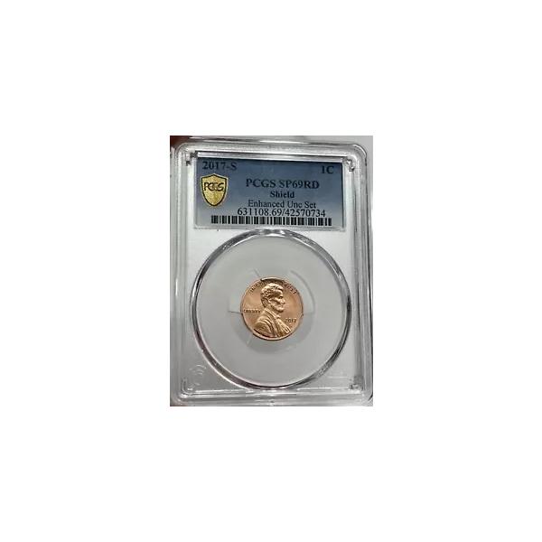 2017-S リンカーン ペニー - 強化された UNC セット、PCGS SP69RD