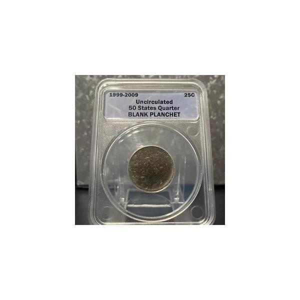 ANACS 25c 50 州クォーター未流通の白紙プランシェ