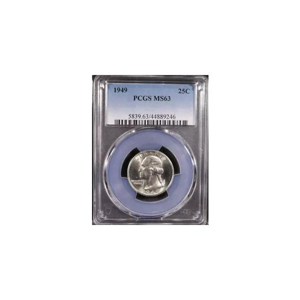 1949 ワシントン クォーター - PCGS MS63 ナイス コイン。