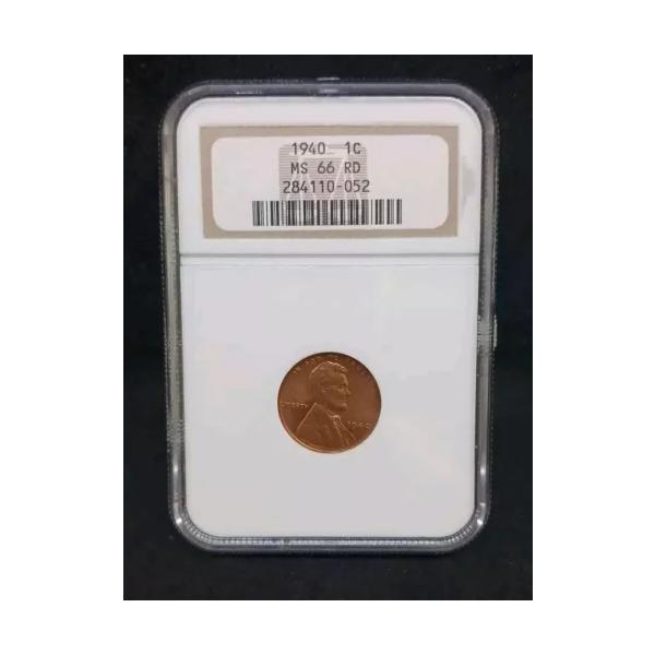 1940 NGC MS66 RD リンカーン ウィート ペニー コイン