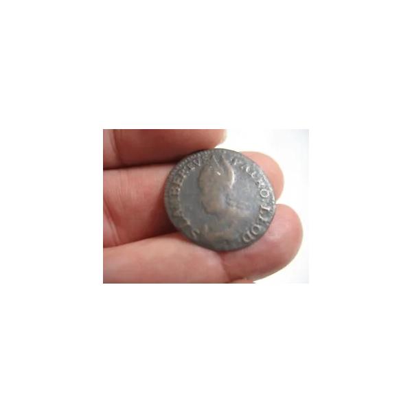 1743〜1744年?ベルギー州 LIARD 銅貨 工芸品収集