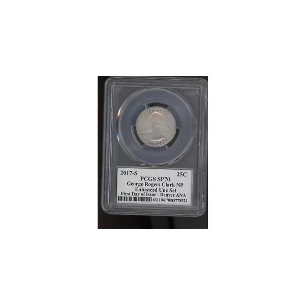 2017-S ジョージ ロジャース クラーク NP 発行初日 - 完璧な PCGS SP70 - 送料無料
