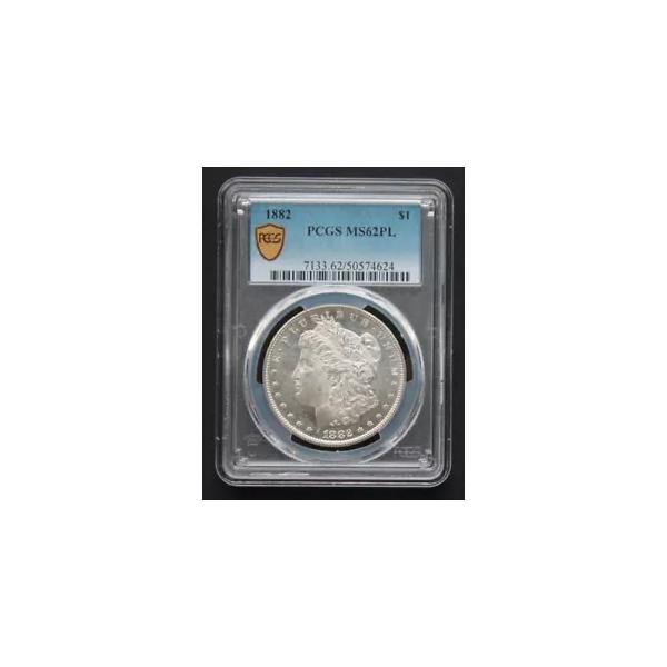1882 モーガン シルバー ダラー PCGS MS62 PL UNC プルーフ コレクションからの US 90 コインと同様