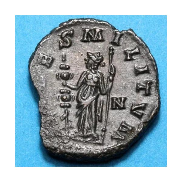 ローマ硬貨 10 枚札 Antoninianus Gallienus AD 253-268 AD-FIDES MILITVM