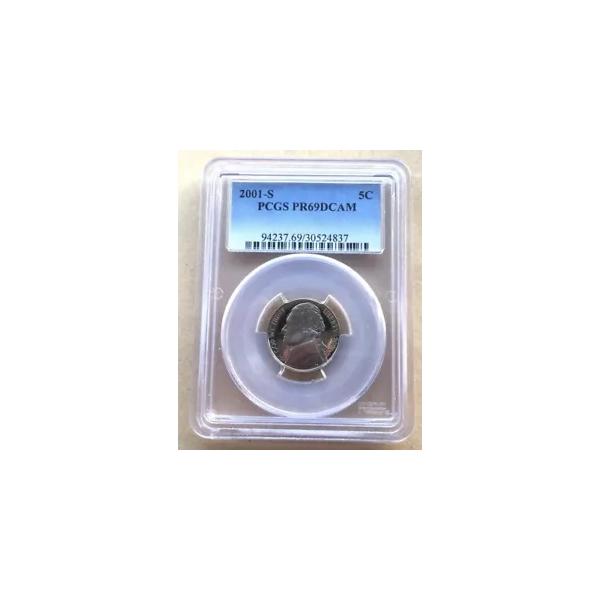 米国 2001(S) 5 セント PCGS PR69 コイン、プルーフ