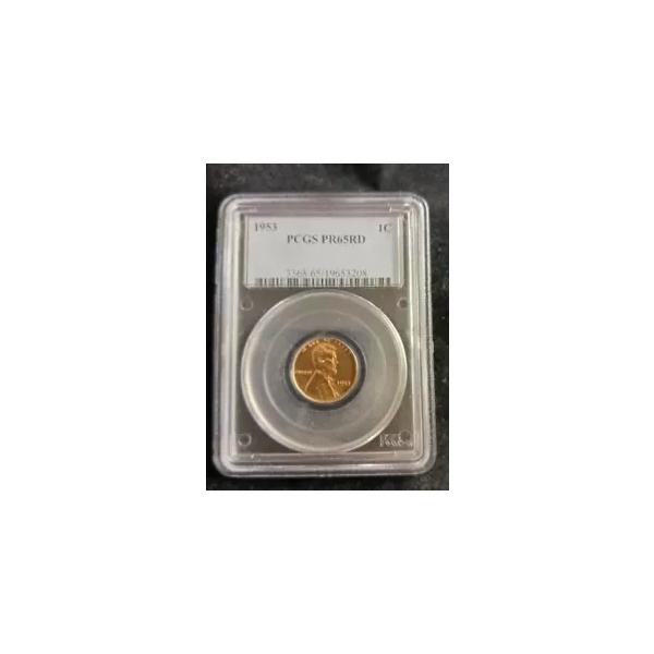 1953 PCGS PR65RD リンカーン ウィート セント コイン