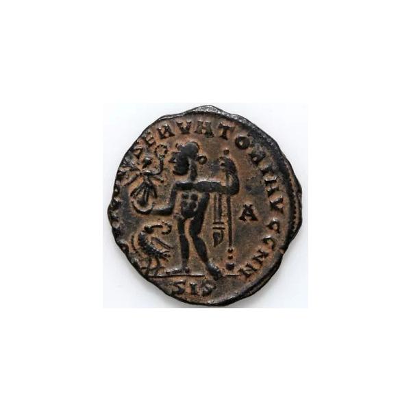 ローマコイン AE follis-Constantine I-IOVI CONSERVATORI AVGG NN Siscia-306-337 AD