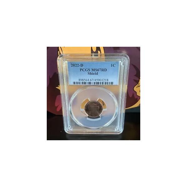 2022-D PCGS MS67 RD シールド リンカーン セント ペニー