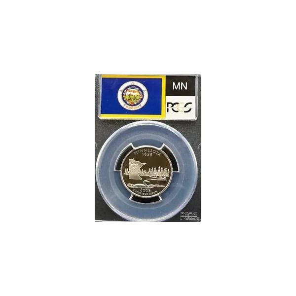 2005-S ミネソタ 25C PCGS PR 70 ディープ カメオ