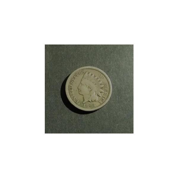 US 1862 F インディアン ヘッド セント コイン