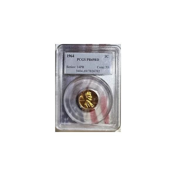 1964 プルーフ リンカーン記念センター .01C PCGS PR69RD