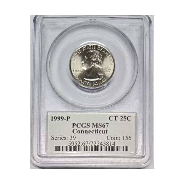 1999-P コネチカット クォーター - PCGS MS67