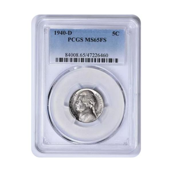 1940-D ジェファーソン ニッケル MS65FS PCGS