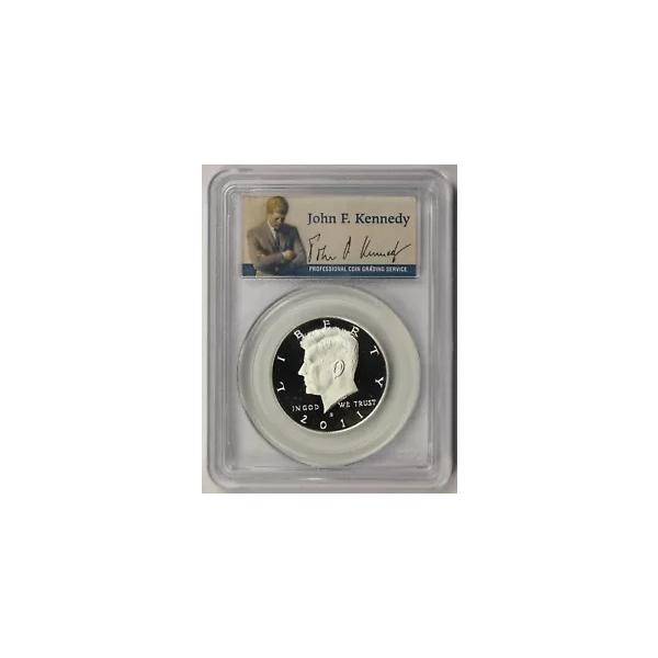 2011-S ケネディ シルバー 50C プルーフ PR 69 DCAM PCGS JFK ファクシミリ署名