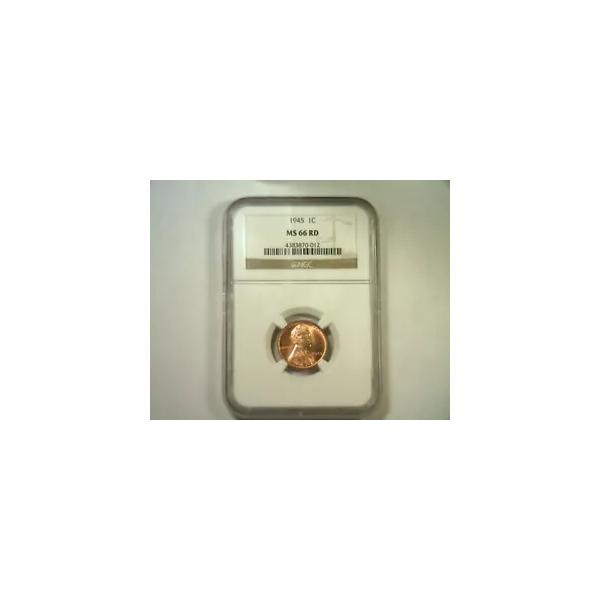 1945 リンカーン セント ペニー NGC MS 66 RD レッド 素敵なオリジナル コイン ボブス コイン 高速発送