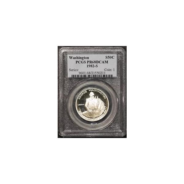 1982-S 50c シルバー ワシントン ハーフダラー PR68DCAM PCGS # 21550211 + ボーナス
