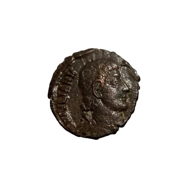 ARCADIUS 383AD 古代ローマのコイン VICTORY NIKE Chi-Rho Christogram - AE4 13-14mm