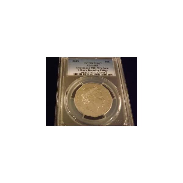 2019 50C オーストラリア PCGS MS 67