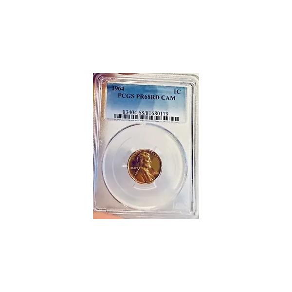 1964-P リンカーン 1c メモリアル ~ PCGS PR68RD カメオ ~ 素晴らしい! 〜1コイン