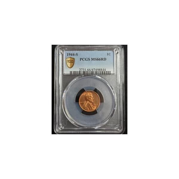 1944-S 1C リンカーン小麦 PCGS MS66RD 2731.66/47498844