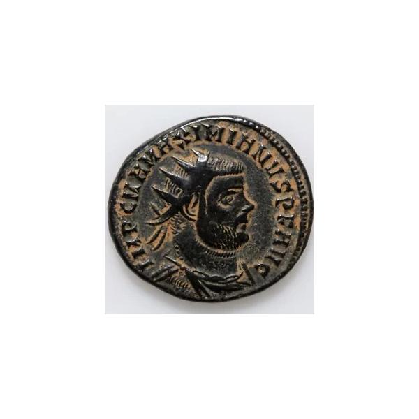 ローマコイン AE ANTONINIANUS MAXIMIANUS、紀元 294 年頃の改革 - コンコルディア軍