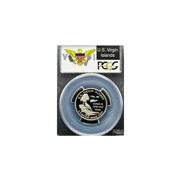 2009-S 米領バージン諸島 25C PCGS PR 70 ディープ カメオ