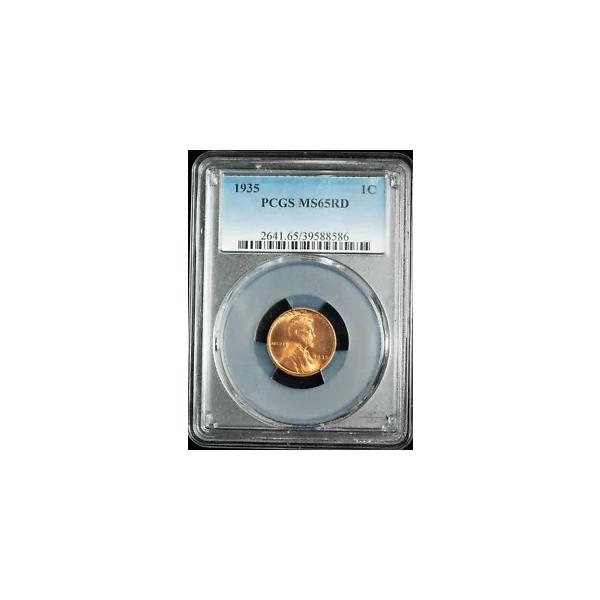 1935 PCGS MS 65 RD リンカーン ウィート セント 1C 商品番号 J10281