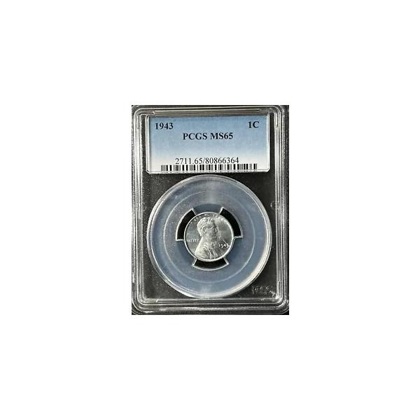 1943 1C リンカーン小麦 1 セント PCGS MS65 80866364