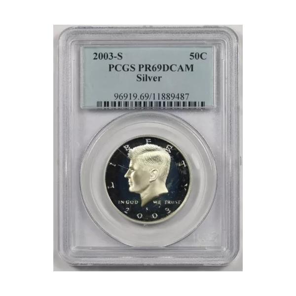 2003-S シルバー 50C PCGS PR 69 DCAM ケネディ ハーフダラー
