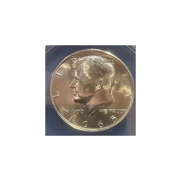 1965 ANACS SP66 SMS シルバー ケネディ ハーフダラー JFK コイン 50c