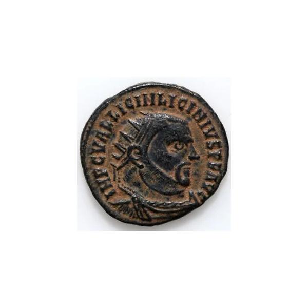 ローマコイン AE リキニウス 1 世アレクサンドリア-IOVI CONSERVATORI-西暦 308 〜 324 年頃