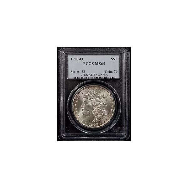 1900 O モルガン ドルが PCGS によって MS 64 認定されました。 SKU 5805