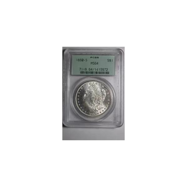 1880 S モーガン シルバー ダラー PCGS MS64 OGH #972