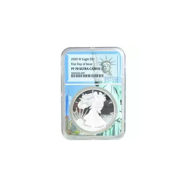 2020 W アメリカン シルバー イーグル PF 70 UCAM NGC 初日 SKU:CPC9540