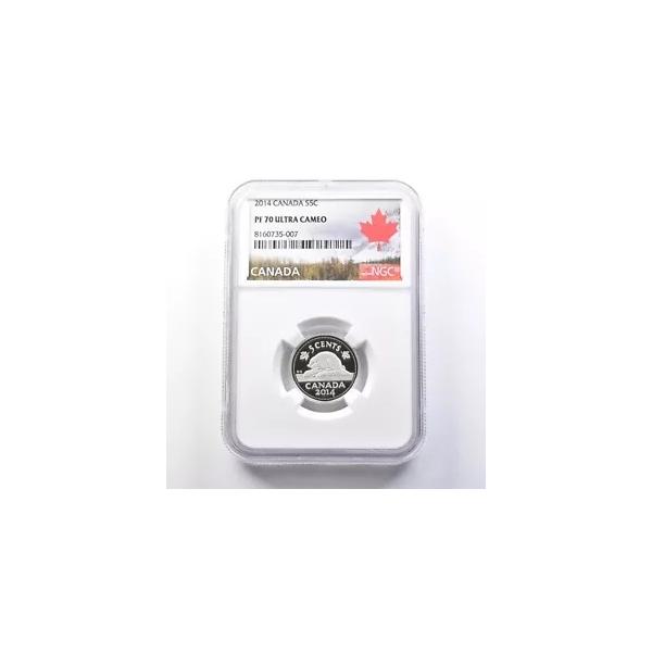 2014 カナダ 5 セント シルバー PF70 UCAM NGC *5864