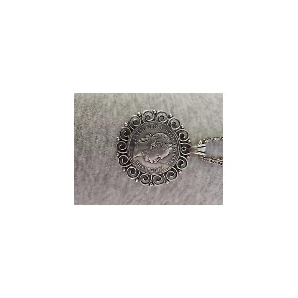 フラン IOS I.D.G. Avstriae Imperator シルバー 1888 コイン ネックレス。