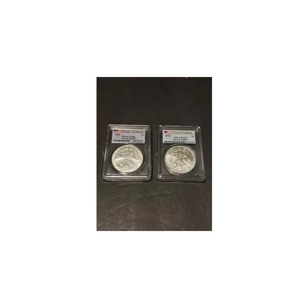 ロット 2 - シルバー イーグル - PCGS MS69 - ファーストストライク - 2006 および 2013 - 表示の通り - HH