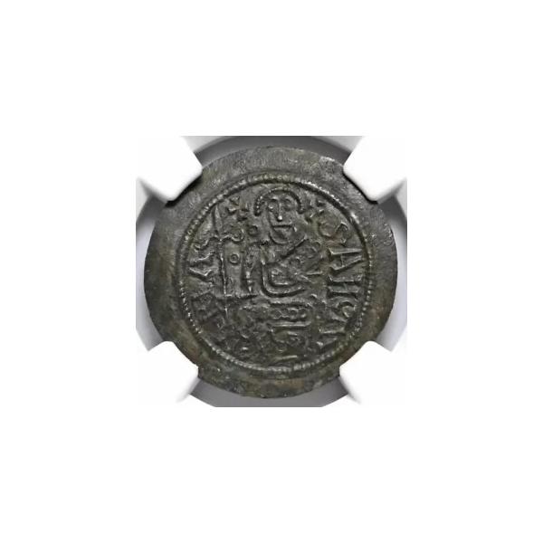 ハンガリー ベラ III 1172-1196 A Follis コイン、イエス キリスト ビザンチン タイプ、NGC AU
