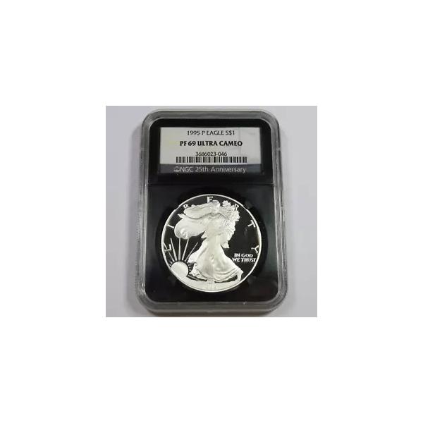 1995 P NGC PF69 UCAM - 1 オンス シルバー アメリカン イーグル - SAE US $1 コイン #47264A